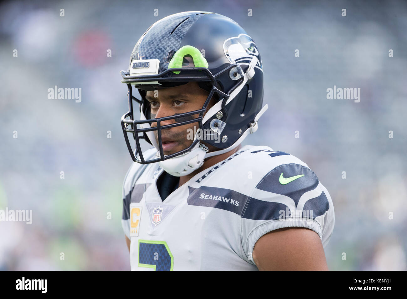 East Rutherford, New Jersey, USA. 22nd Oct, 2017. Seattle Seahawks ...