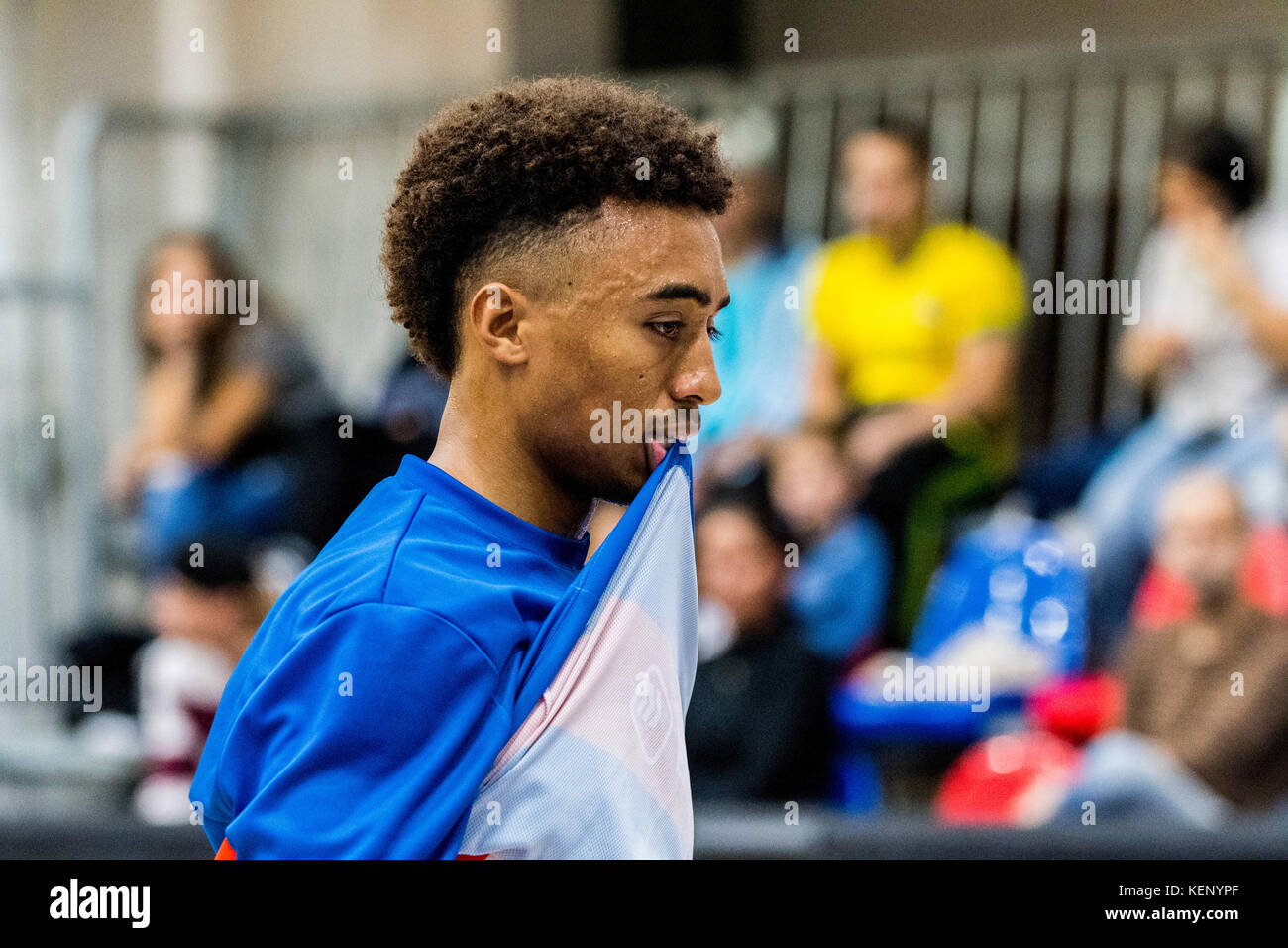 October 21, 2017: Brandon Taylor #5 (CSM Steaua Bucharest) during the ...