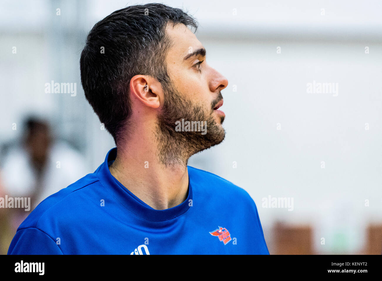 October 21, 2017: Dragan Zekovic #27 (CSM Steaua Bucharest) during the ...