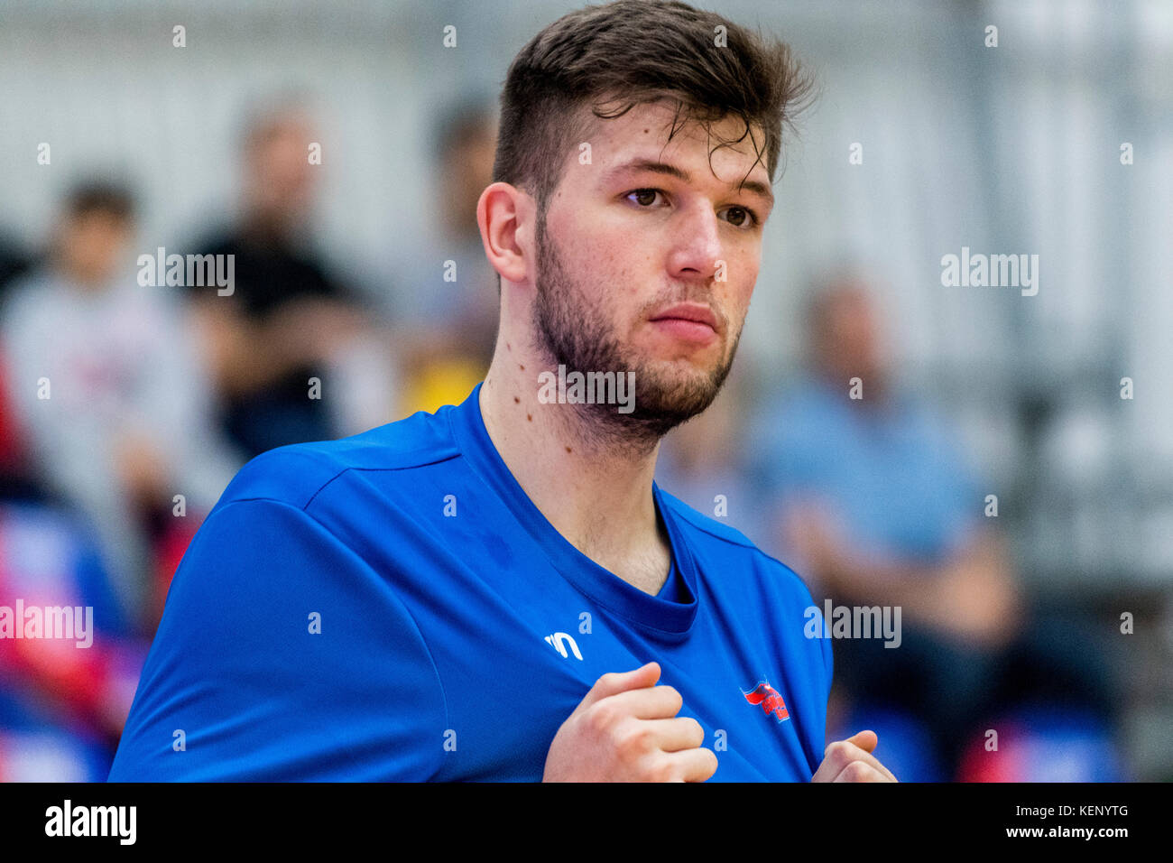 October 21, 2017: Bogdan Popa #23 (CSM Steaua Bucharest) during the ...