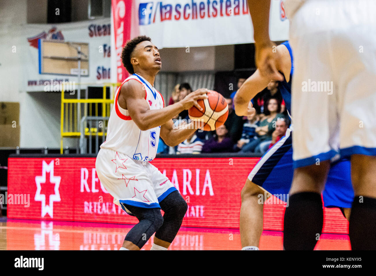 October 21, 2017: Brandon Taylor #5 (CSM Steaua Bucharest) during the ...