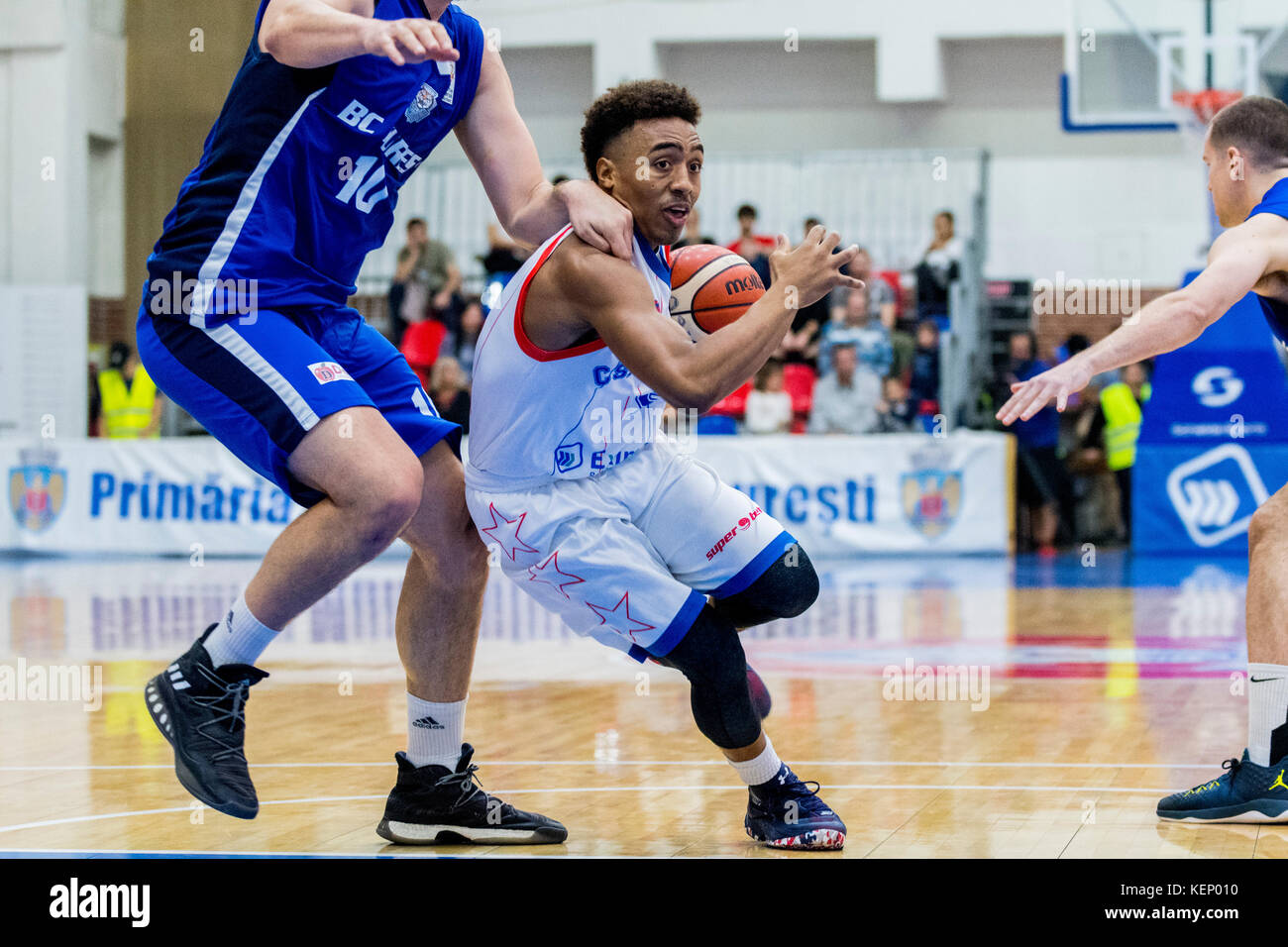 October 21, 2017: Brandon Taylor #5 (CSM Steaua Bucharest) during the ...