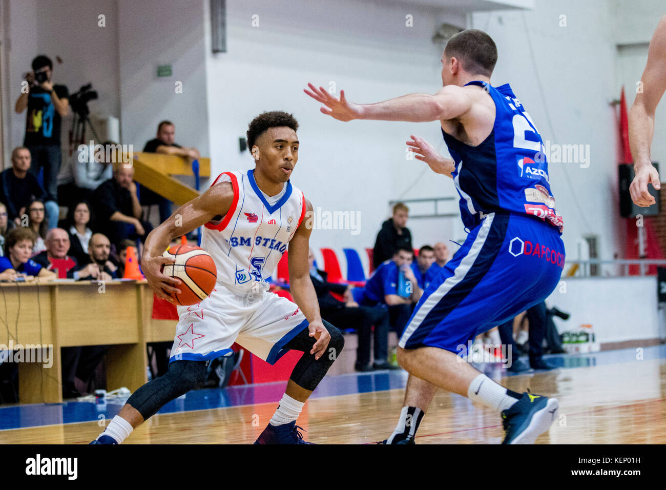 October 21, 2017: Brandon Taylor #5 (CSM Steaua Bucharest) during the ...