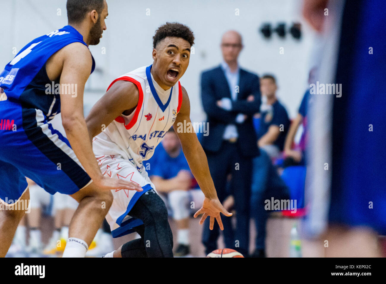October 21, 2017: Brandon Taylor #5 (CSM Steaua Bucharest) during the ...
