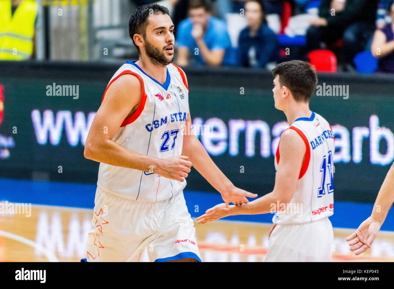 October 21, 2017: Dragan Zekovic #27 (CSM Steaua Bucharest) during the ...