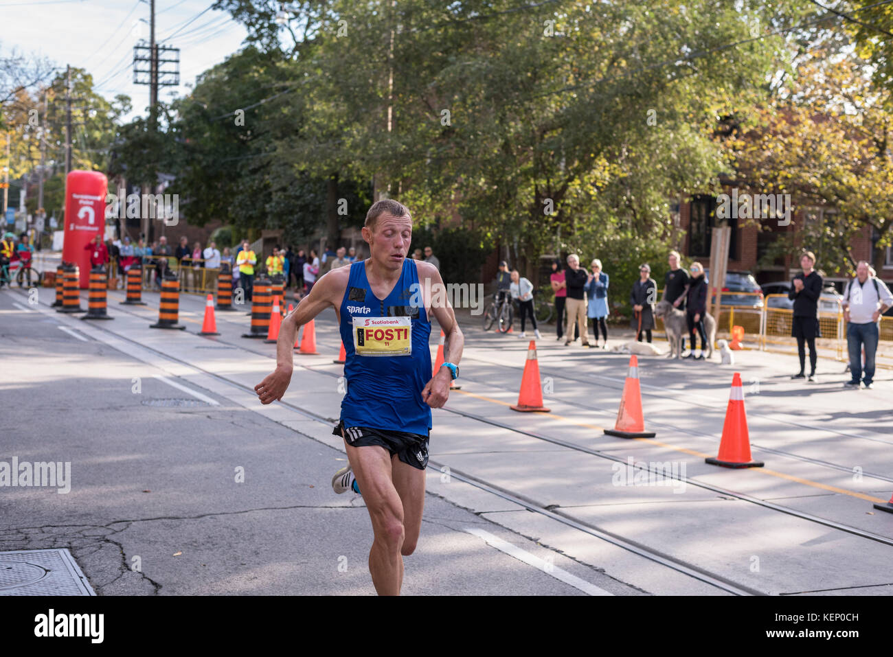 Toronto, Canada. 22nd October, 2017. Estonian marathon runner Roman ...