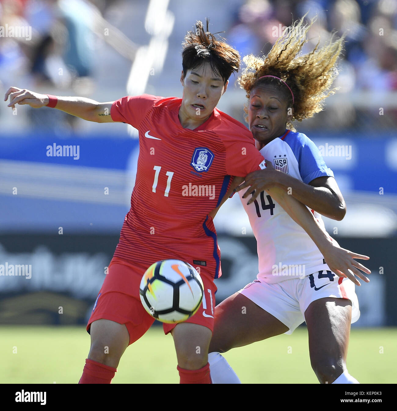 Cary, North Carolina, USA. 22nd Oct, 2017. CASEY SHORT (14) of USA ...