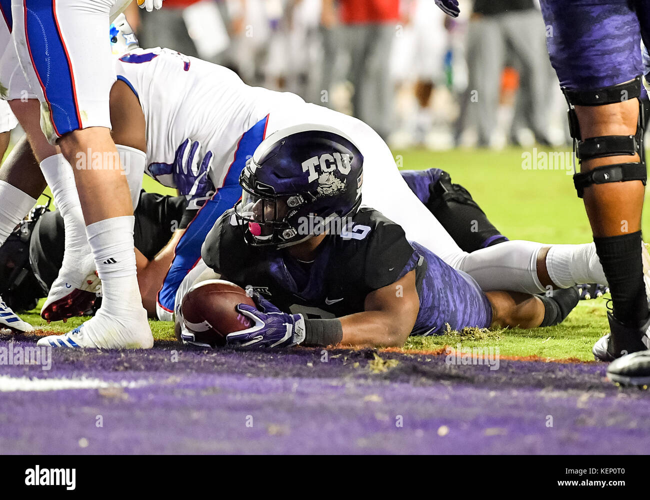 October 21, 2017: .TCU Horned Frogs running back Darius Anderson (6 ...