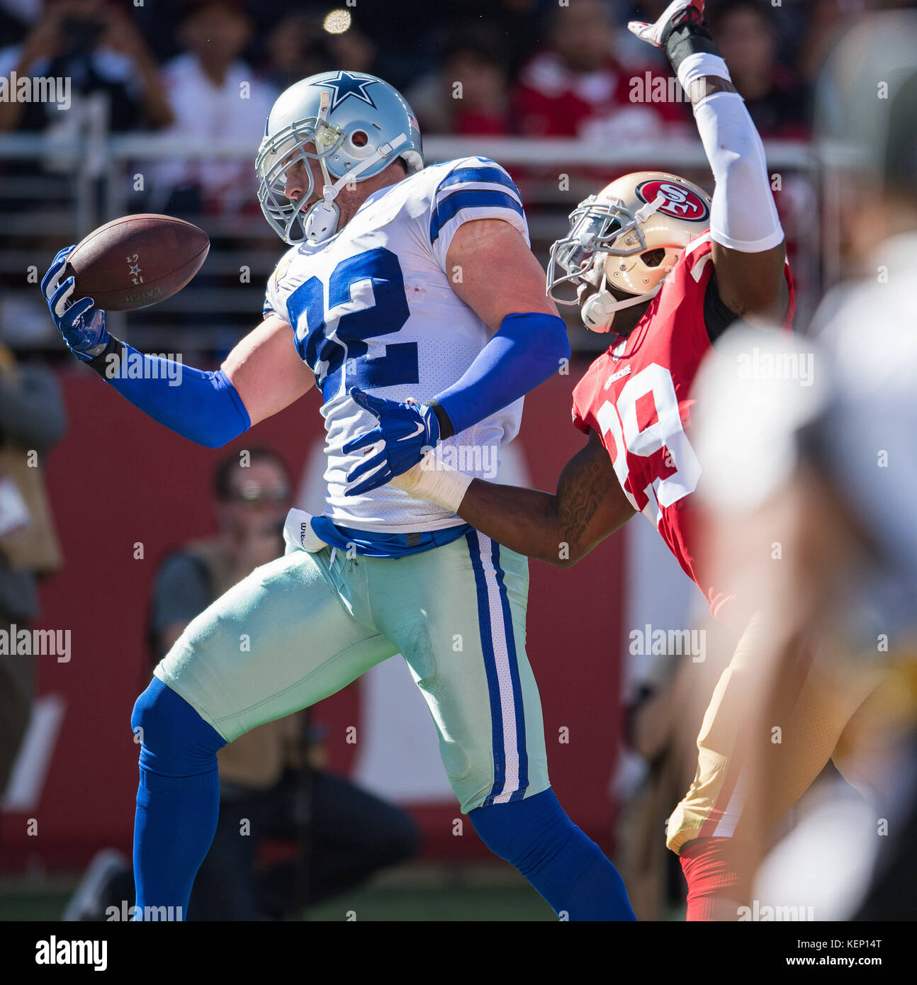 Santa Clara, California, USA. 22nd Oct, 2017. Dallas Cowboys tight end ...