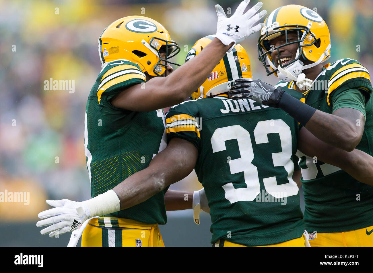 Green Bay, WI, USA. 22nd Oct, 2017. Green Bay Packers wide receivers ...