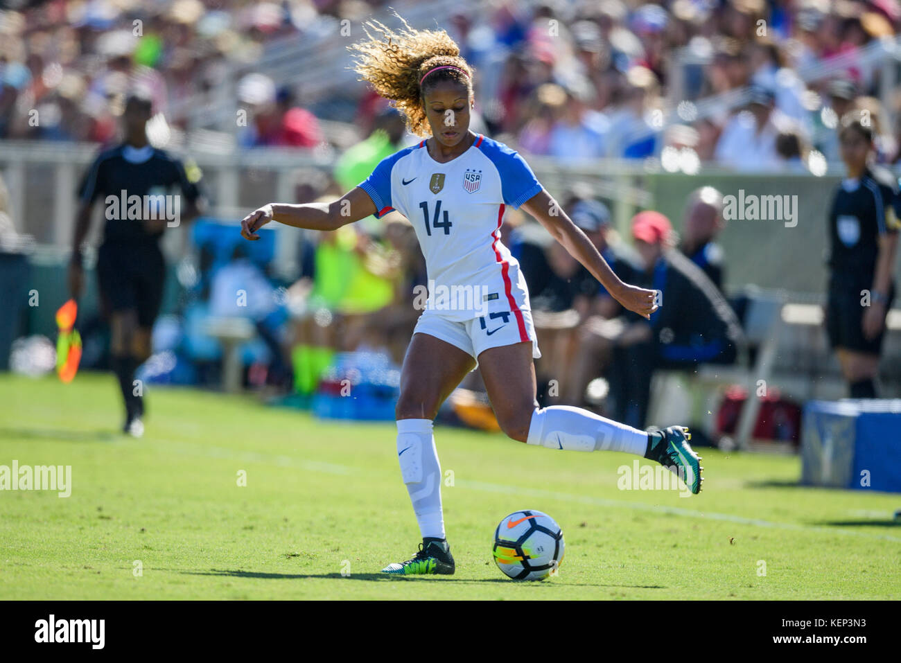 US Defender Casey Short (14) during the Women's International Soccer ...
