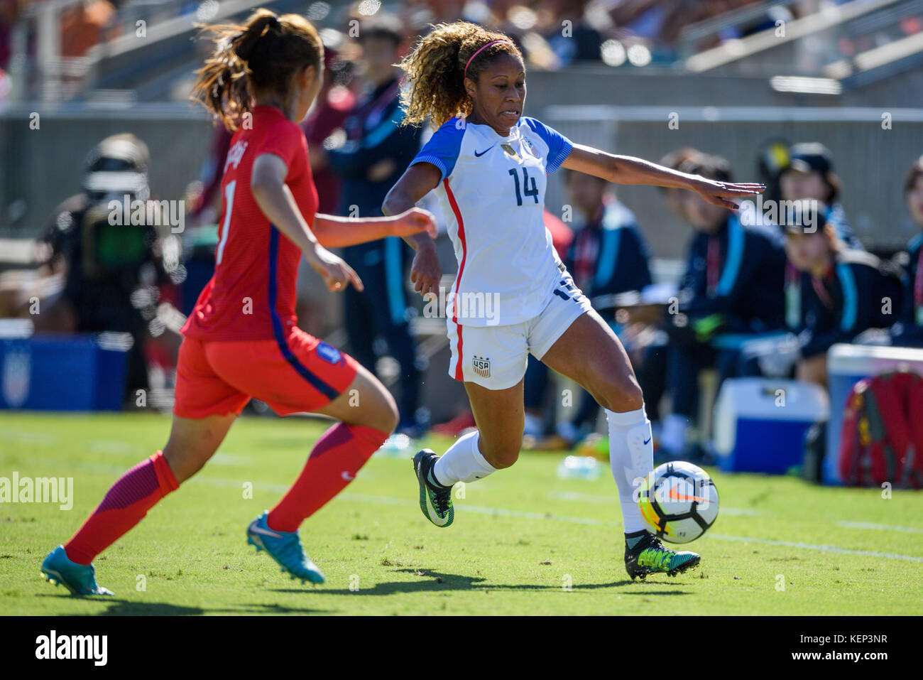 US Defender Casey Short (14) during the Women's International Soccer ...
