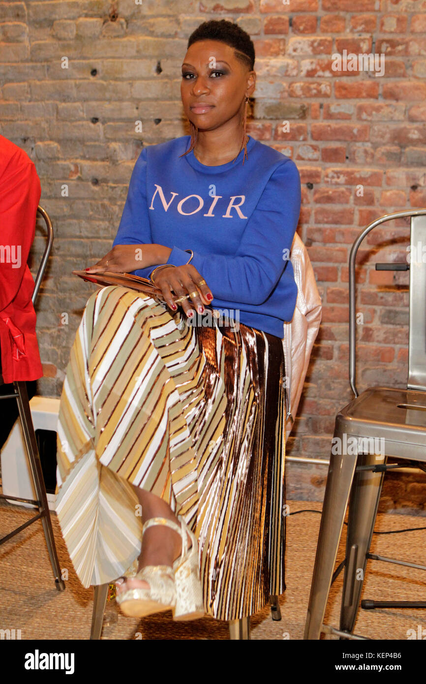 Brooklyn, NY, USA. 21st Oct, 2017. Author/Curator Shantrelle P. Lewis ...