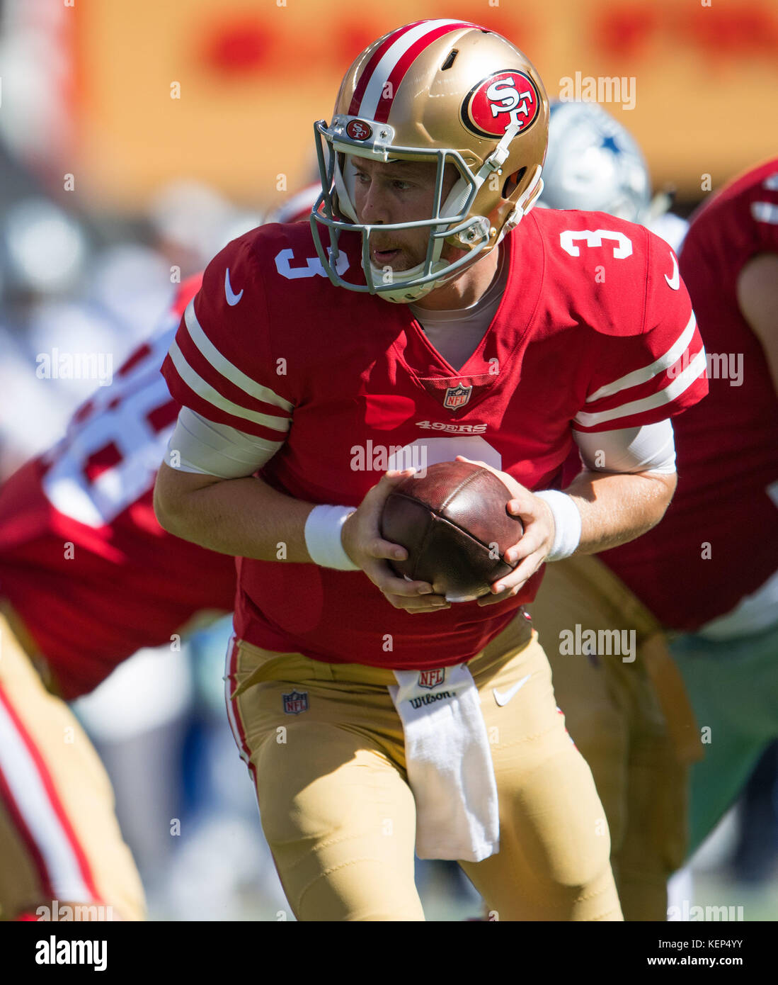 Santa Clara, California, USA. 22nd Oct, 2017. In his first NFL start ...