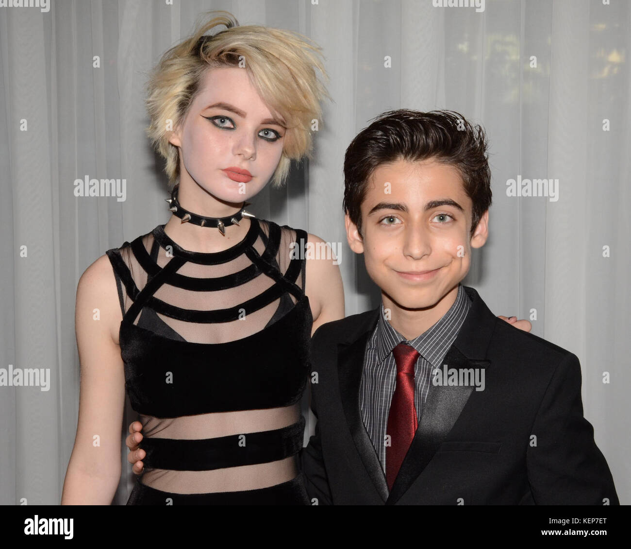 Los Angeles, California, USA. 22nd Oct, 2017. PARKER HUPF and AIDAN ...