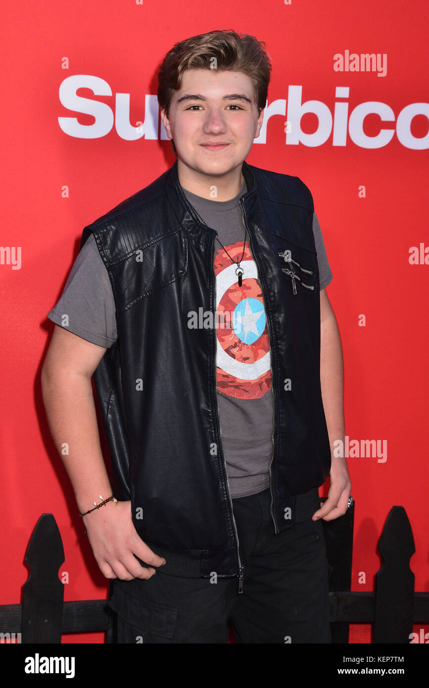 Los Angeles, USA. 22nd Oct, 2017. Zachary Rice arriving at the ...
