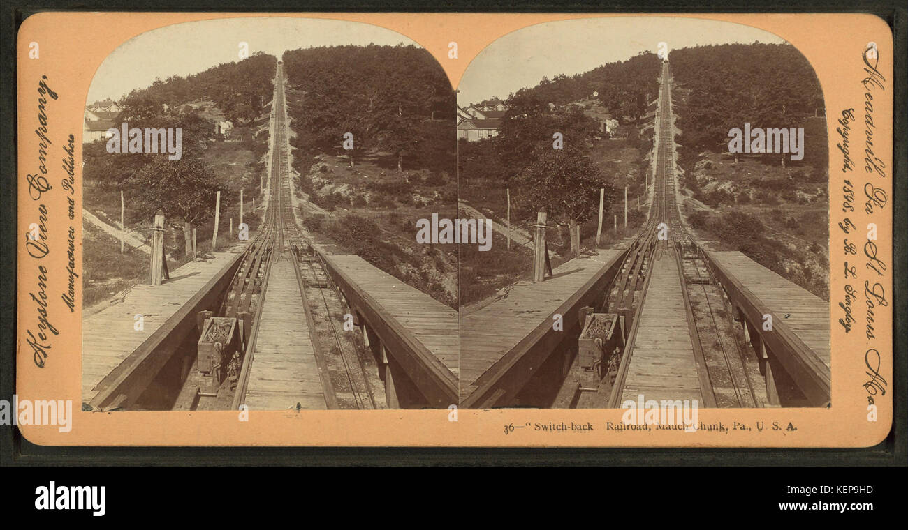 Switchback Railroad, Mauch Chunk, Pa., U.S.A, from Robert N. Dennis ...