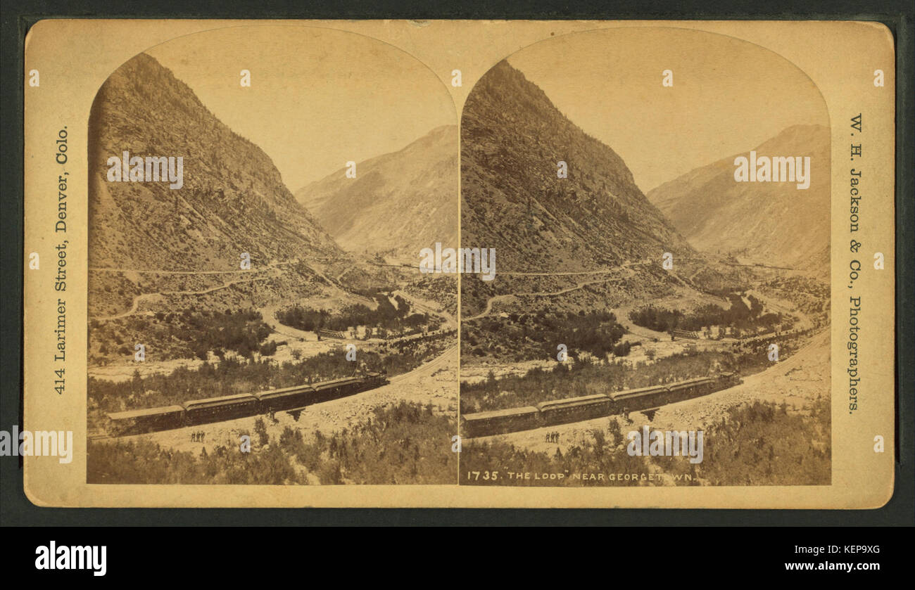 This photograph, taken by W. H. Jackson & Co., depicts 'The Loop' near ...