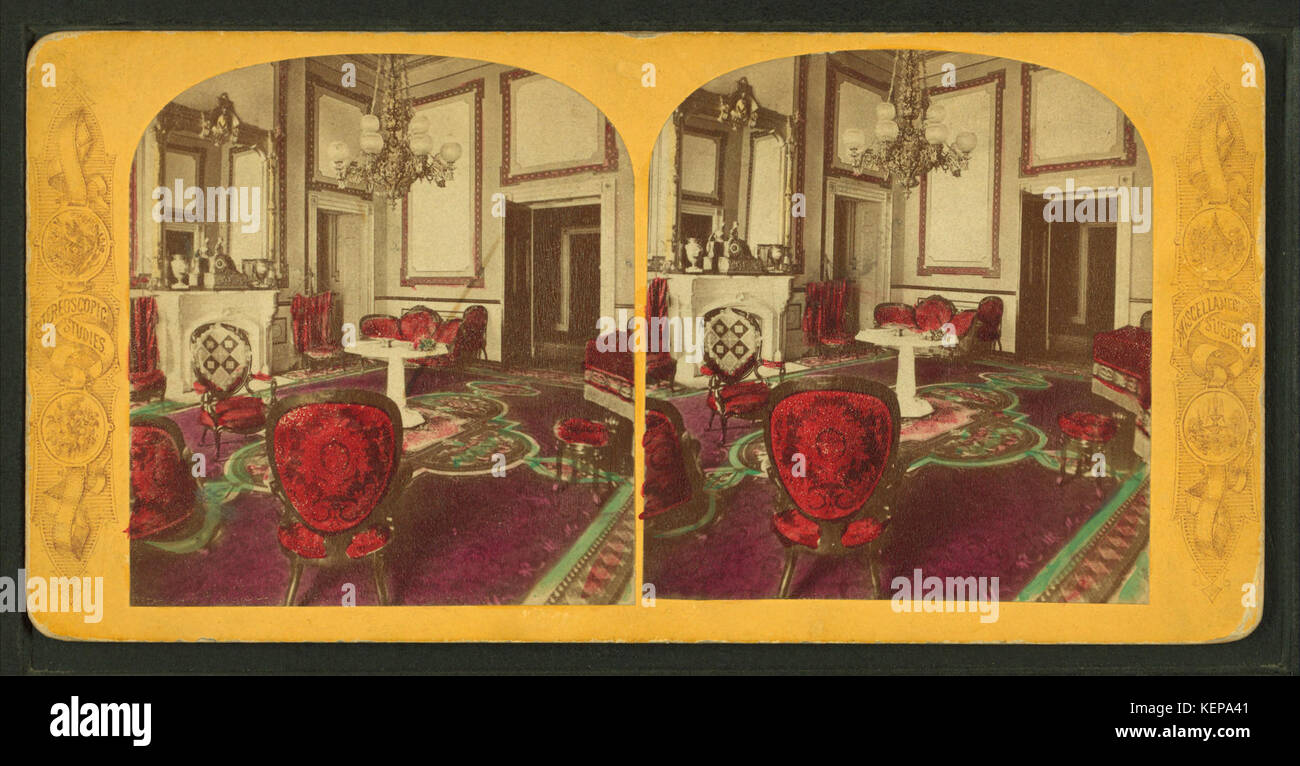 President's House, Red Room, from Robert N. Dennis collection of ...
