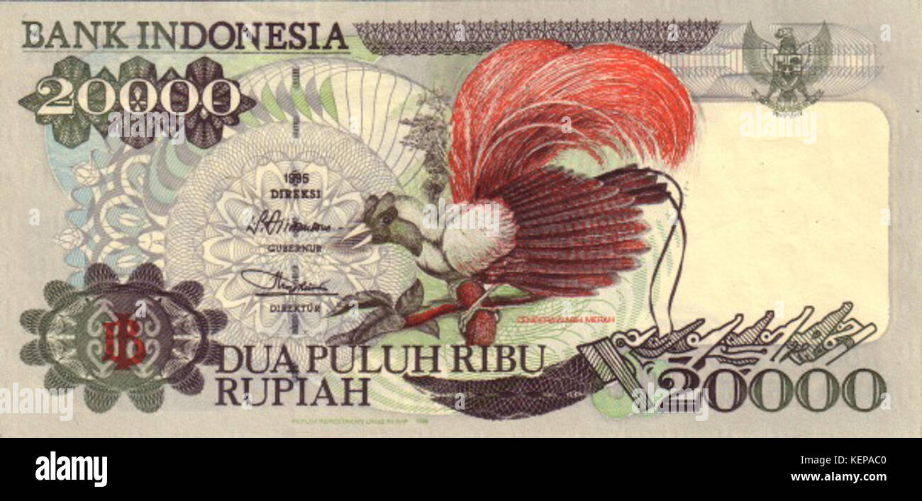 Indonesia 1995 20000r o Stock Photo - Alamy