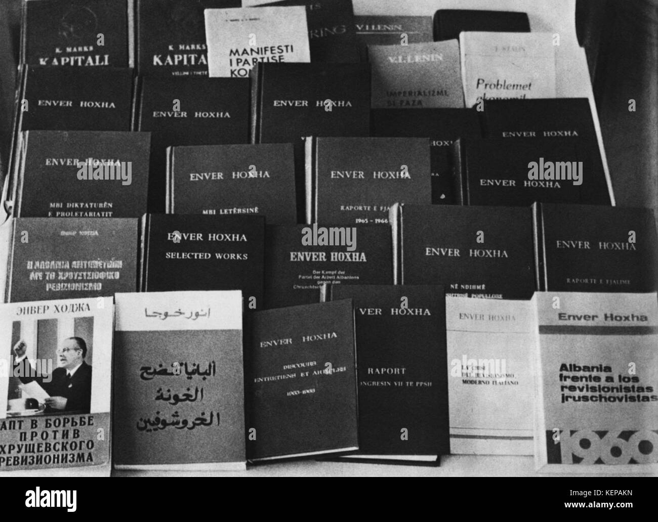 Hoxha Translated Works Stock Photo - Alamy