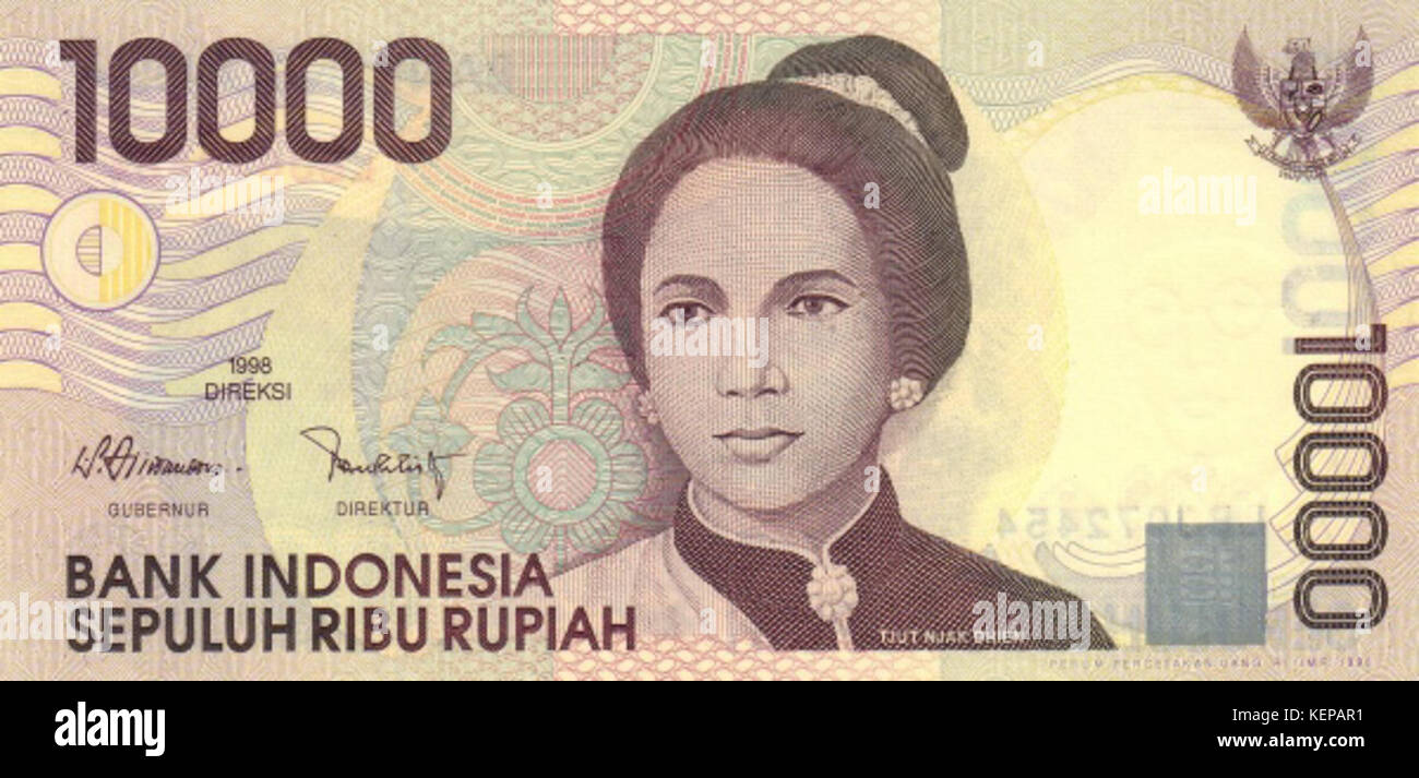 Indonesia 1998 10000r o Stock Photo - Alamy