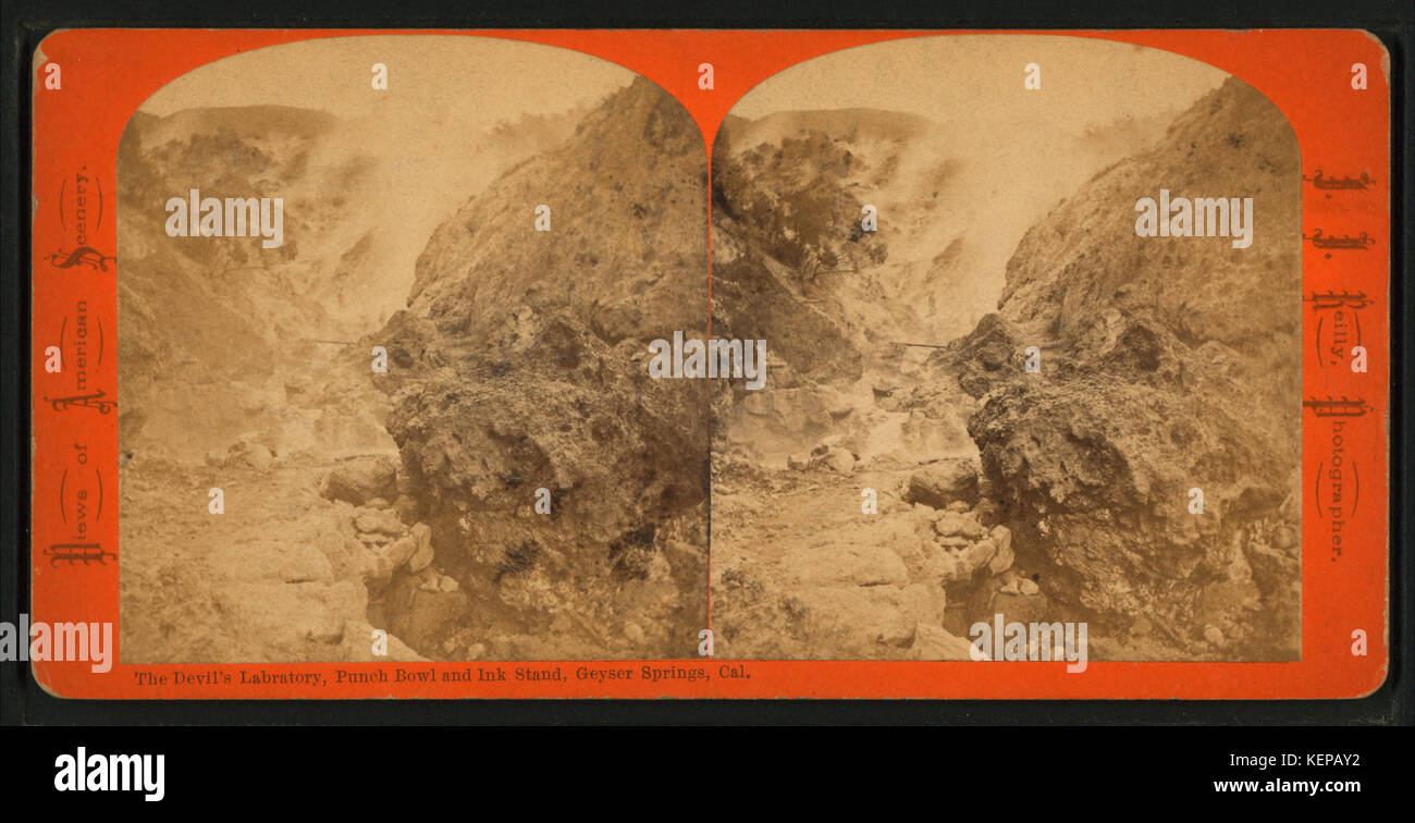 The Devil's Laboratory, Punch Bowl and Ink Stand, Geyser Springs, Cal ...