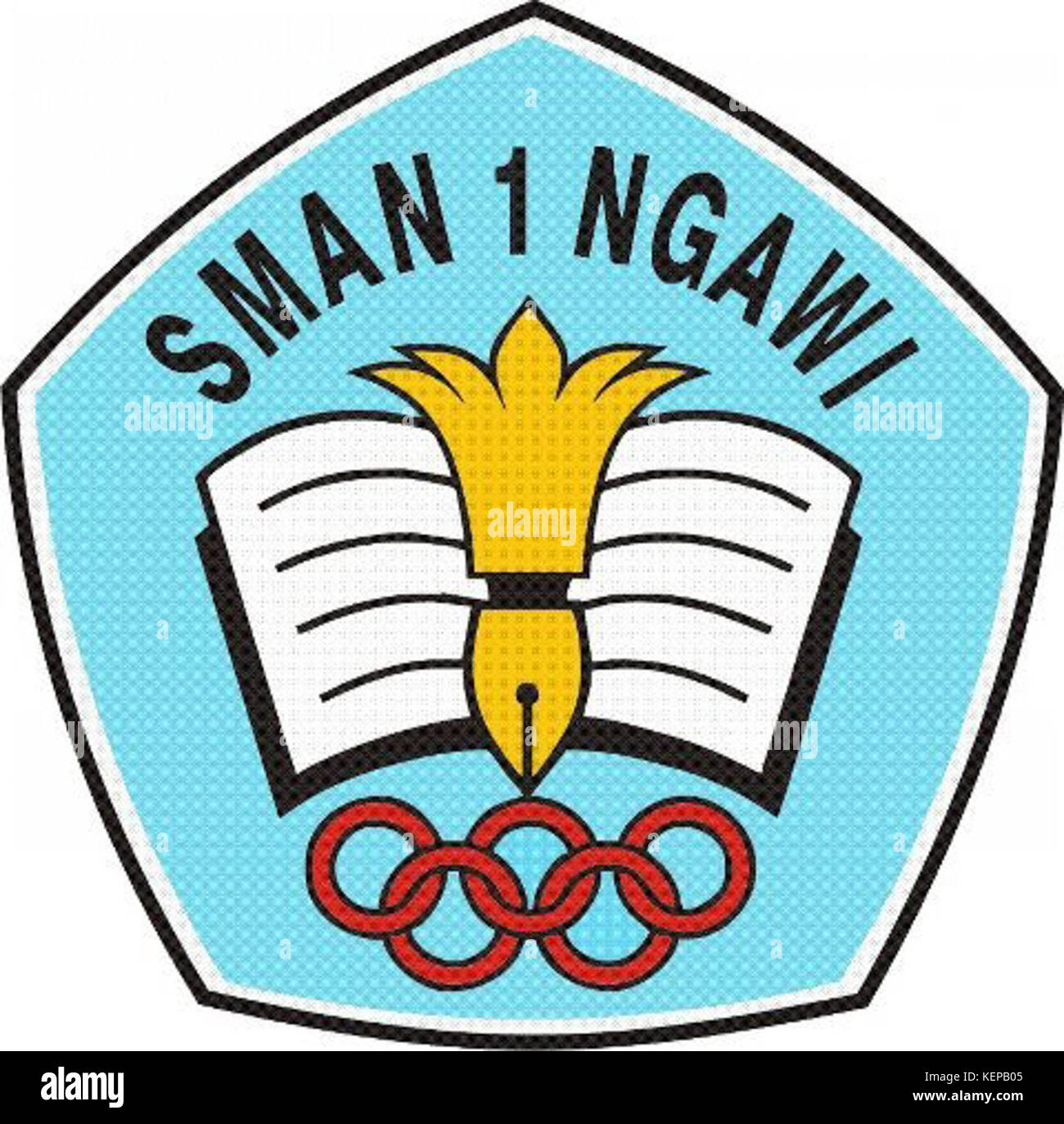 Lambang SMA Negeri 1 Ngawi Stock Photo - Alamy