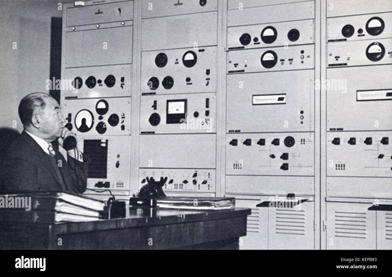 1950s Afghanistan Radio Kabul control room Stock Photo - Alamy