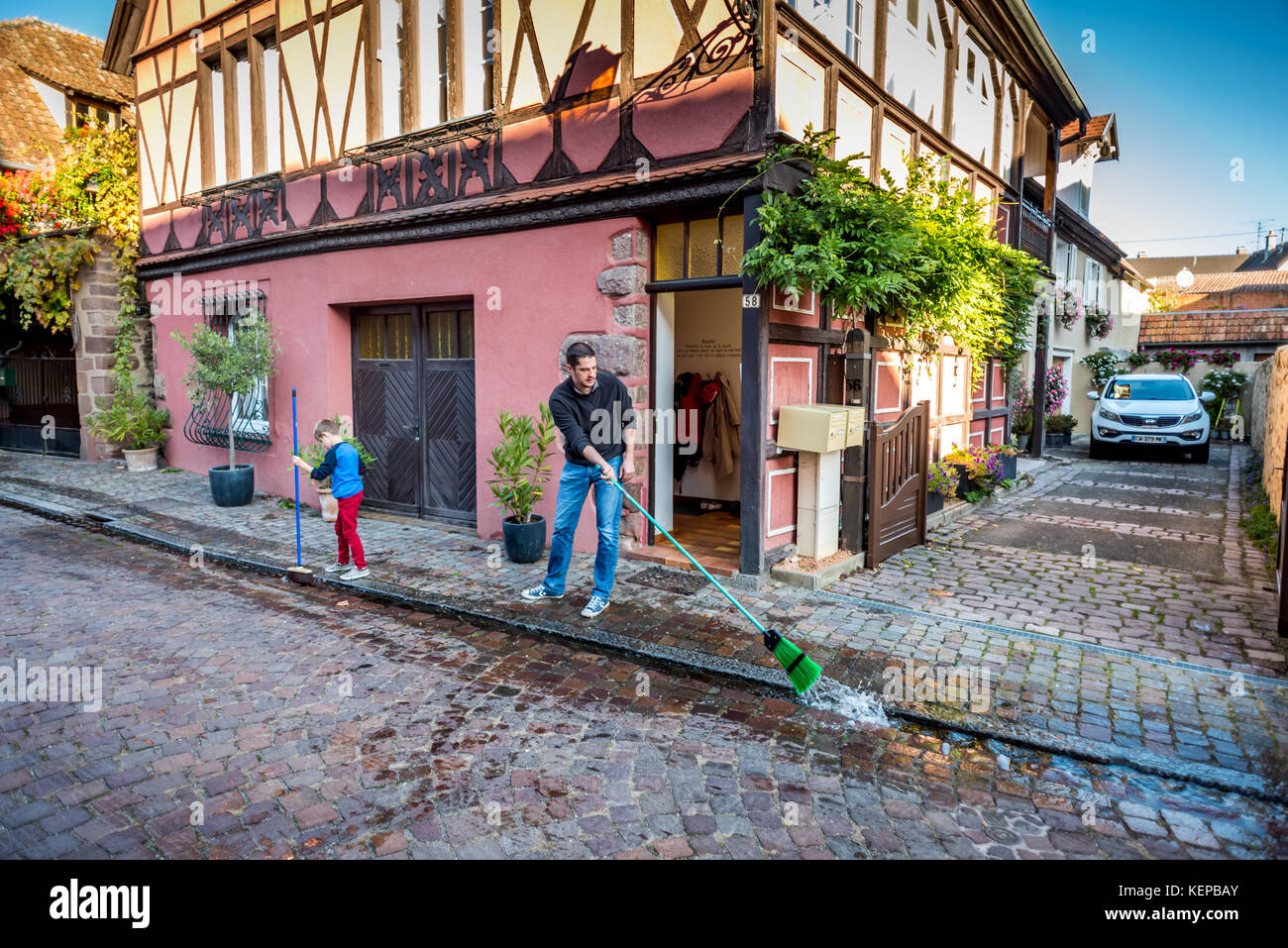 Kientzheim, Alsace in France Stock Photo - Alamy