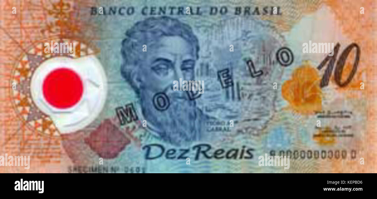 Brazil 2000 Bill 10 Obverse Stock Photo - Alamy