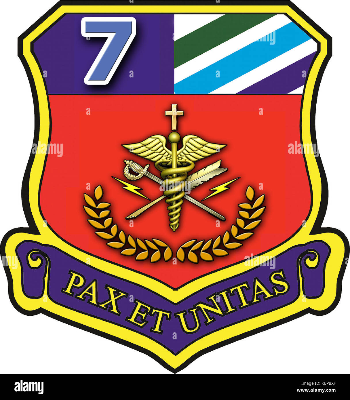 7th Technical & Administrative Services Brigade (Reserve) Unit Seal Stock Photo - Alamy