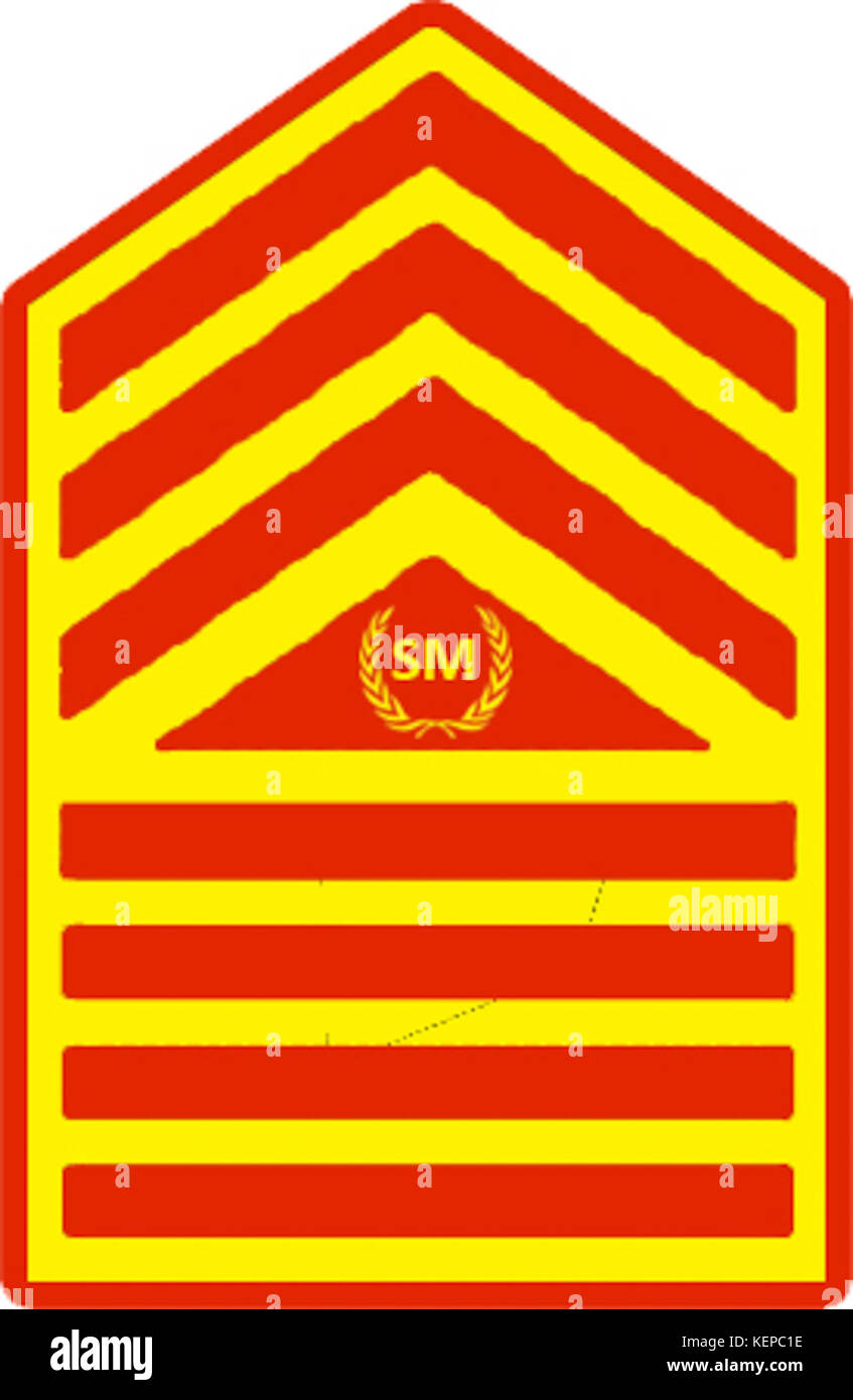 Philippine Marine Corps Senior Master Sergeant Rank Insignia designated ...