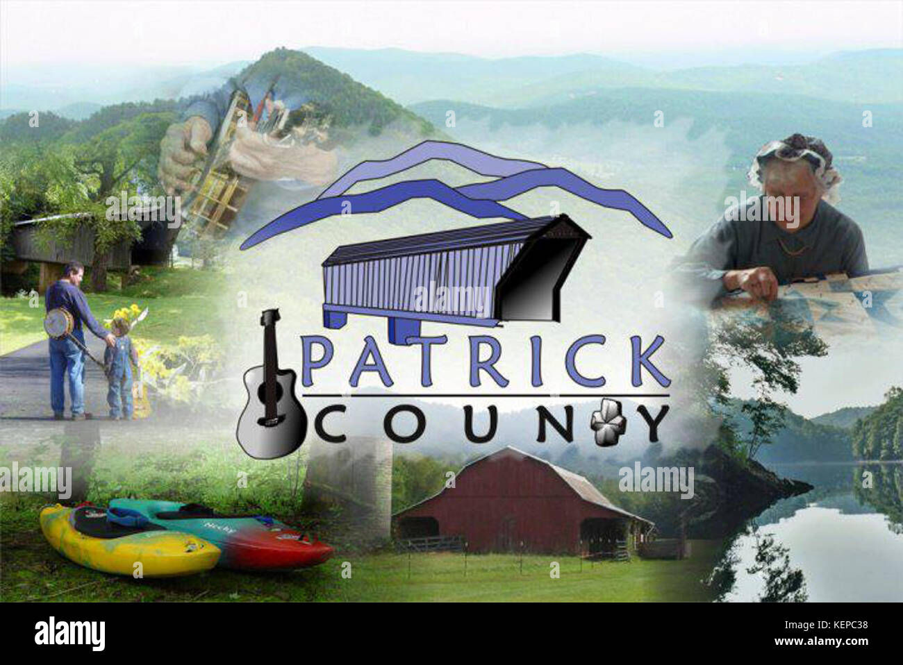 A promotional image for Patrick County Tourism, highlighting the scenic ...