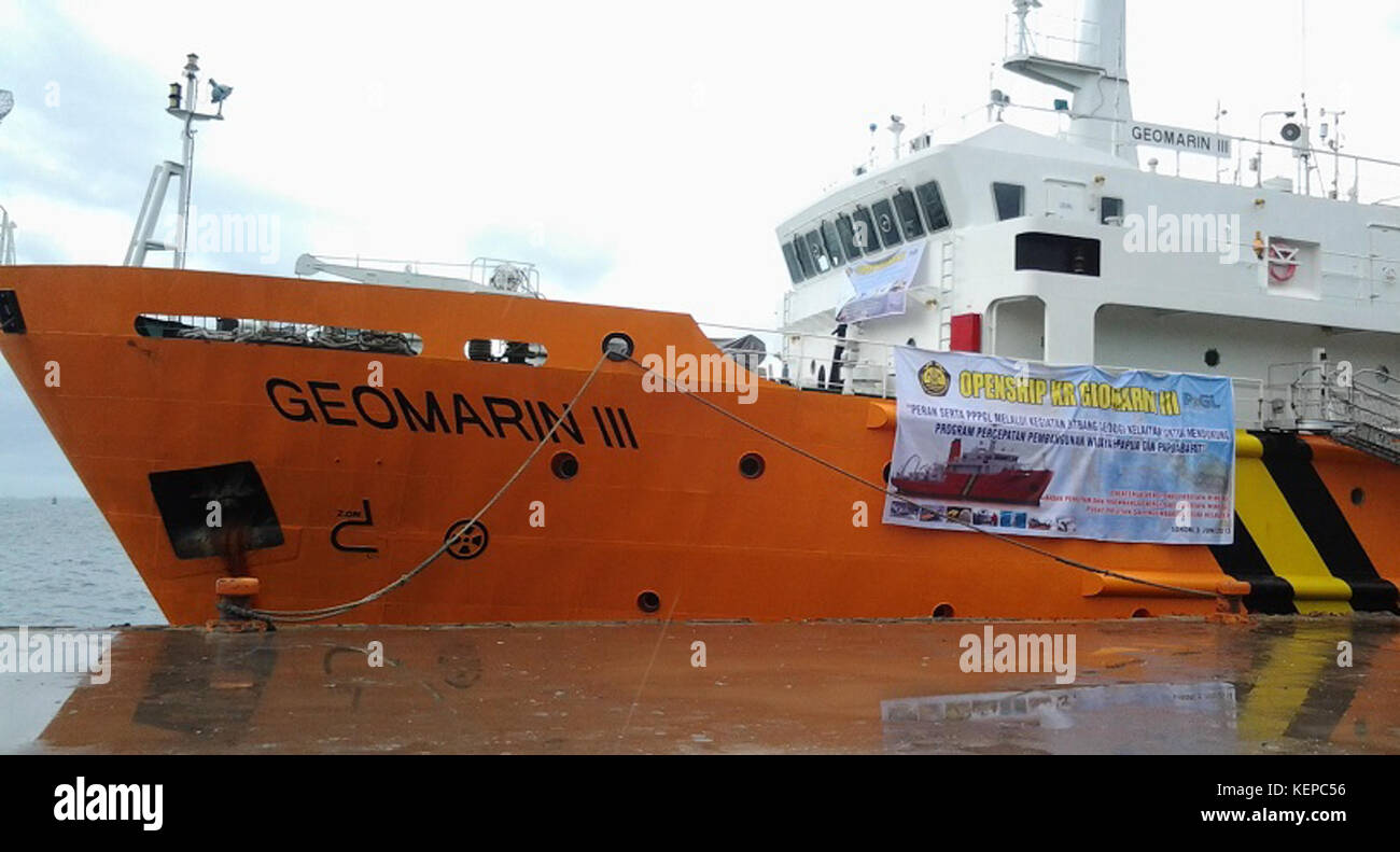 Geomarin III at ceremonial launch Stock Photo - Alamy