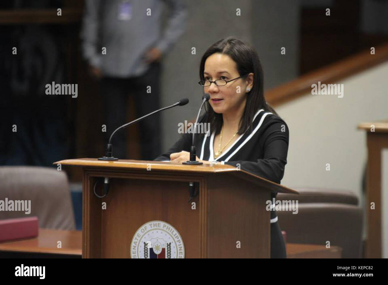 Grace Poe delivering a privilege speech Stock Photo - Alamy