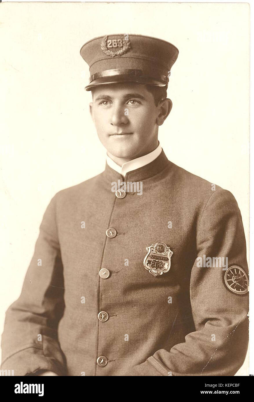 Policeman Roy E Steckel Stock Photo - Alamy