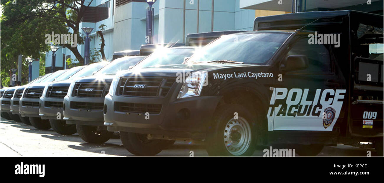 Taguig Police Patrol Vehicles Stock Photo - Alamy