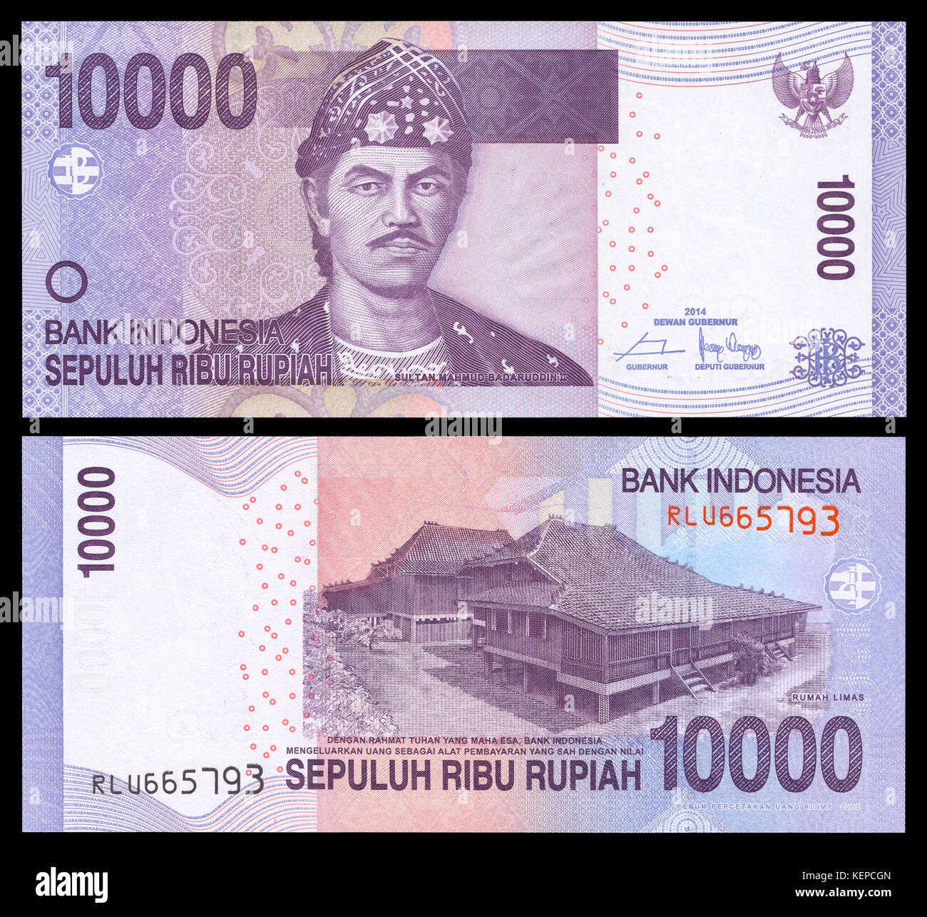 Indonesian 10000 rupiah currency note hi-res stock photography and ...