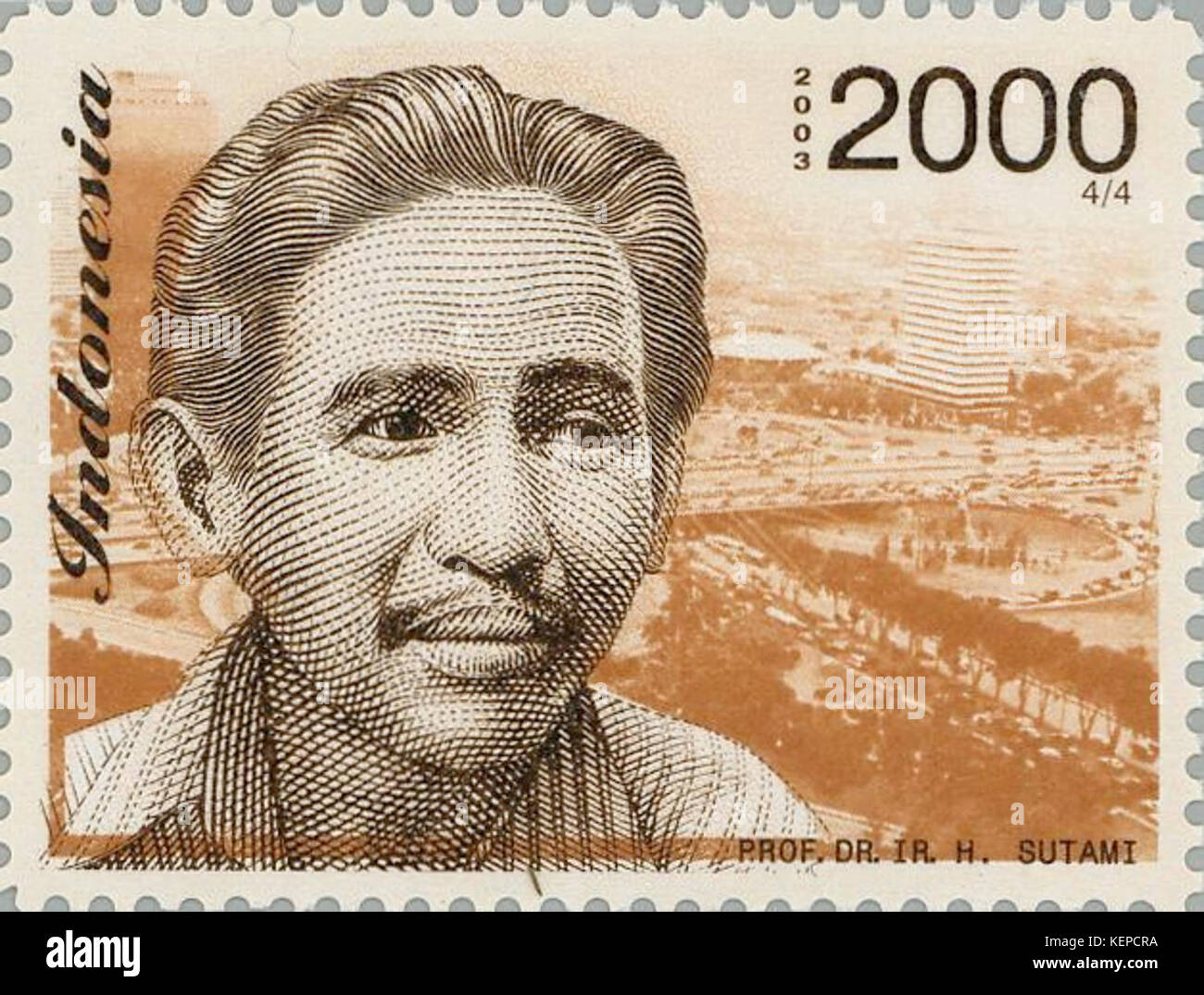 Sutami 2003 Indonesia stamp Stock Photo - Alamy