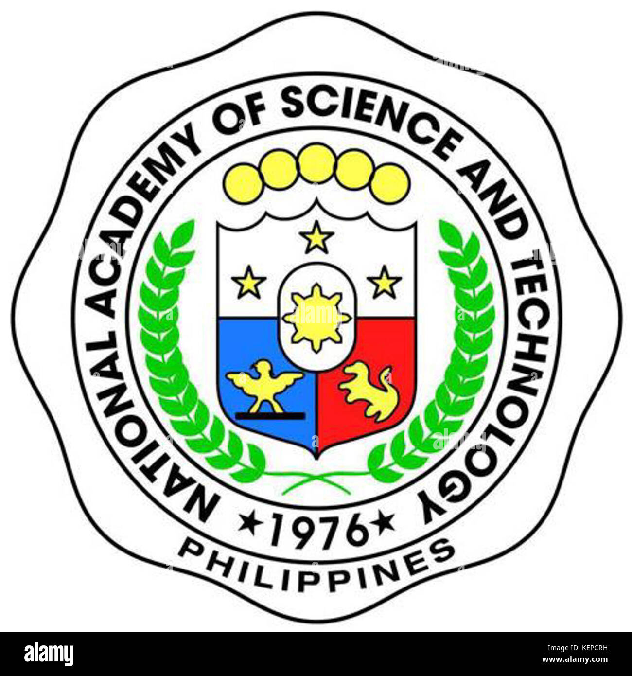 The logo of the National Academy of Science and Technology ...
