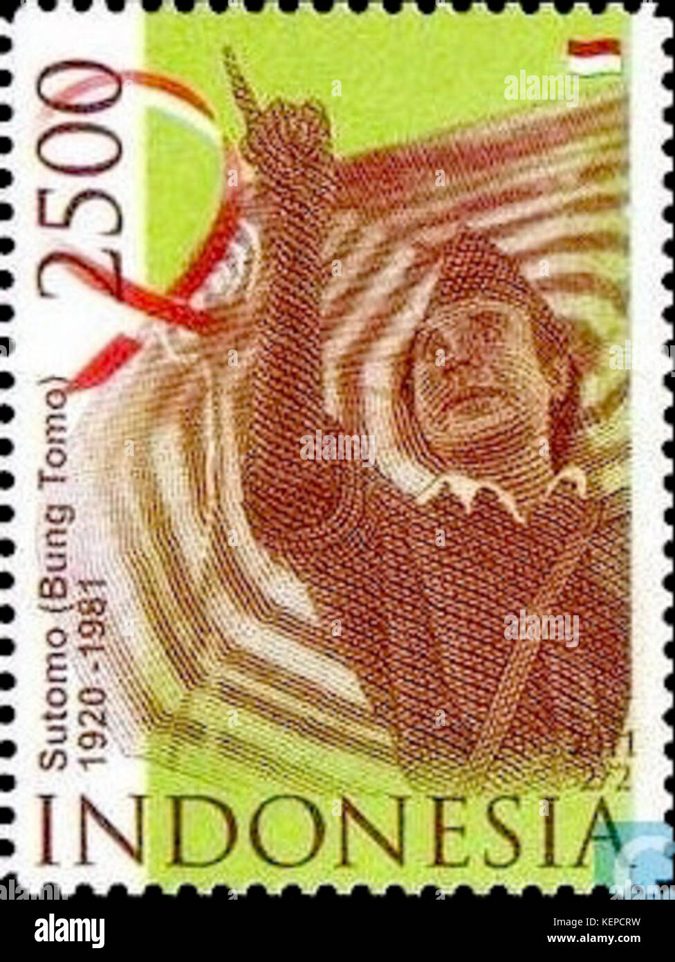 This stamp from Indonesia, issued in 2011, commemorates Sutomo, a ...