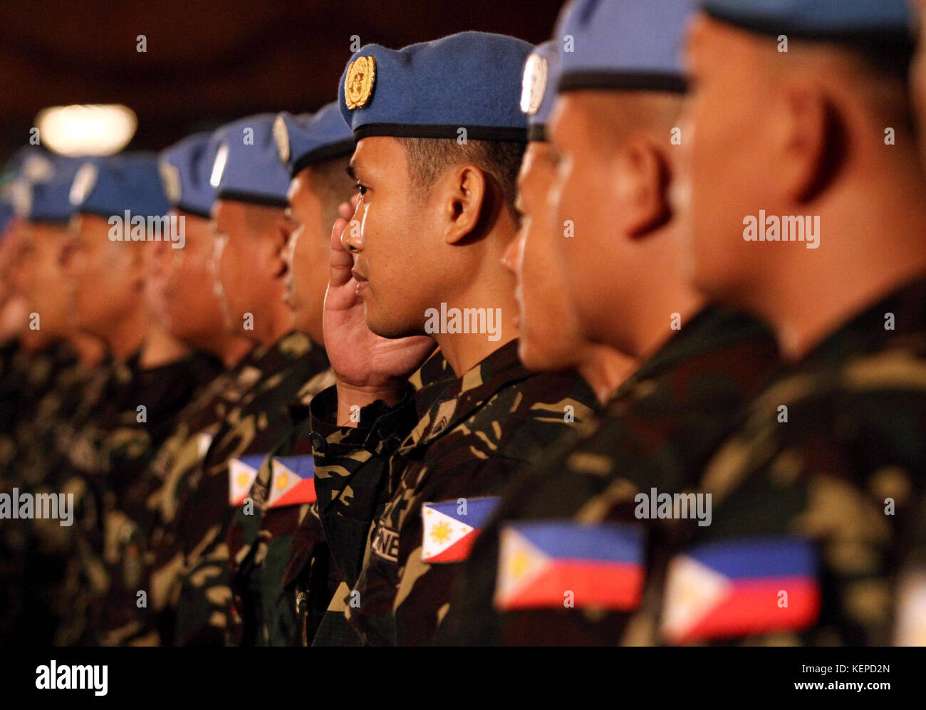 7th Philippine Contingent to Golan Heights Stock Photo - Alamy