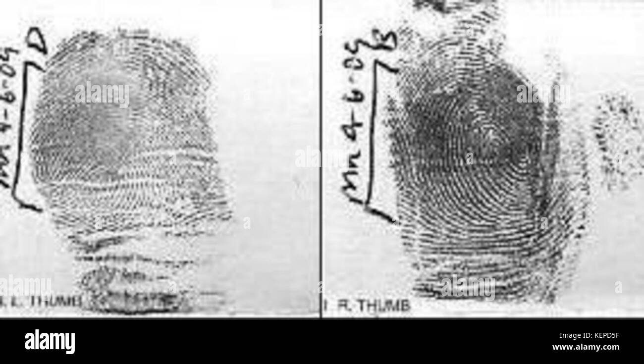 Fingerprints history hi-res stock photography and images - Alamy