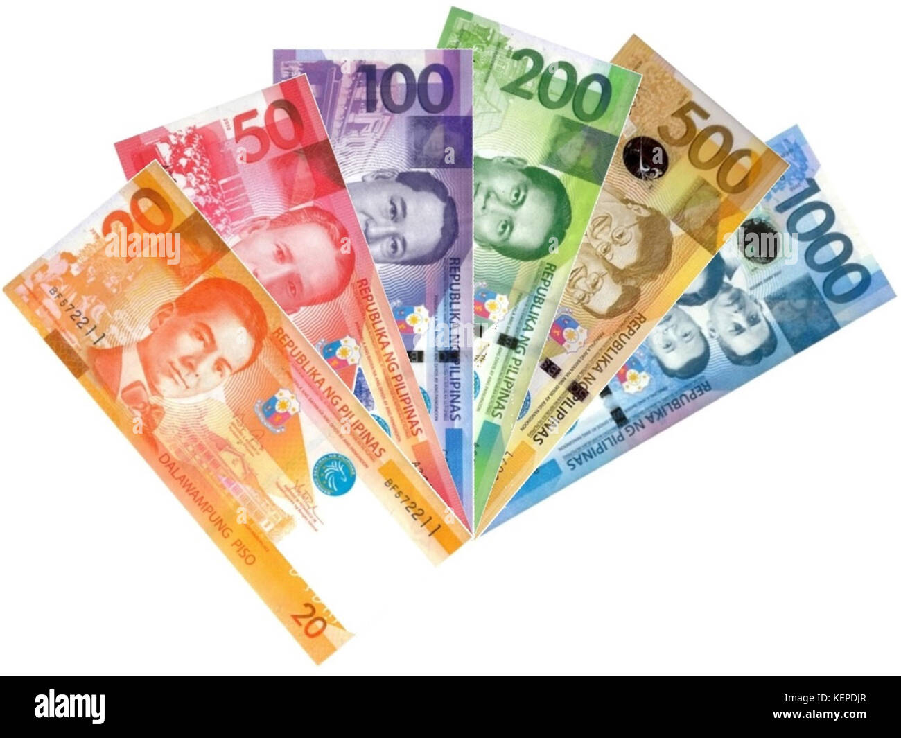 PHP 2010 New Generation Currency Banknotes Stock Photo - Alamy