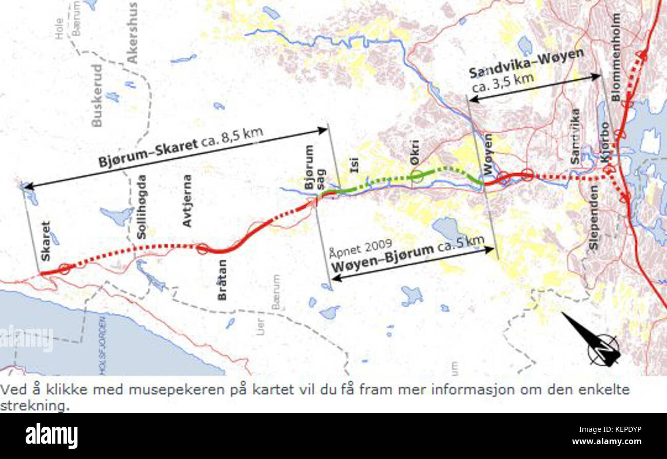 The E16 Sandvika is a transportation route in Norway, connecting ...