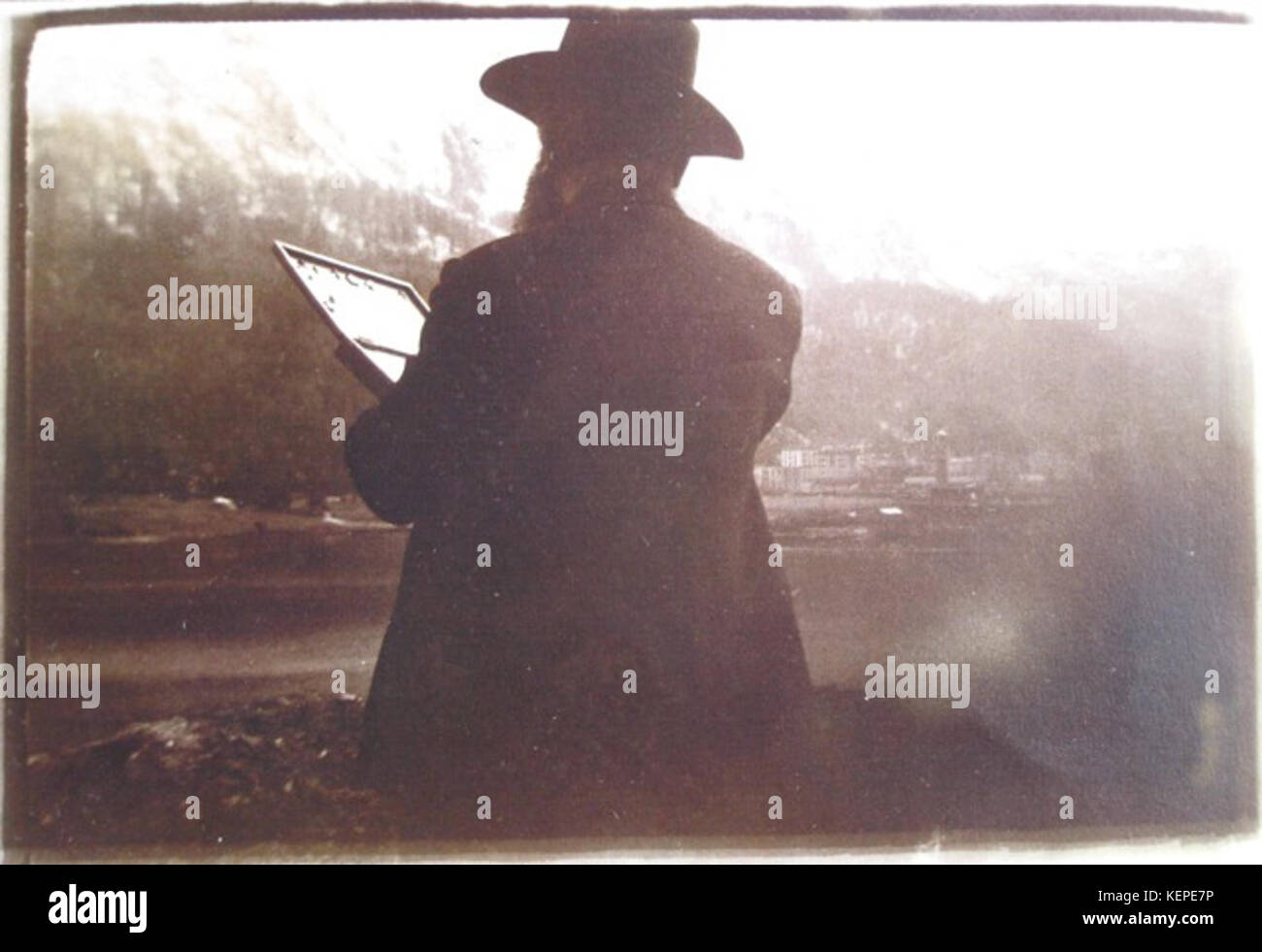 Sigismund Righini malt am St. Moritzer See 1904 Stock Photo - Alamy