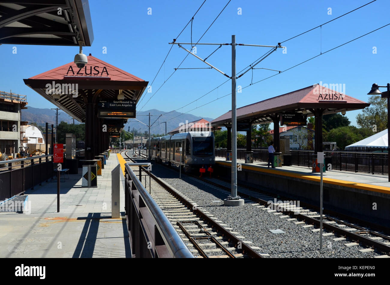 Azusa Downtown Station Stock Photo - Alamy