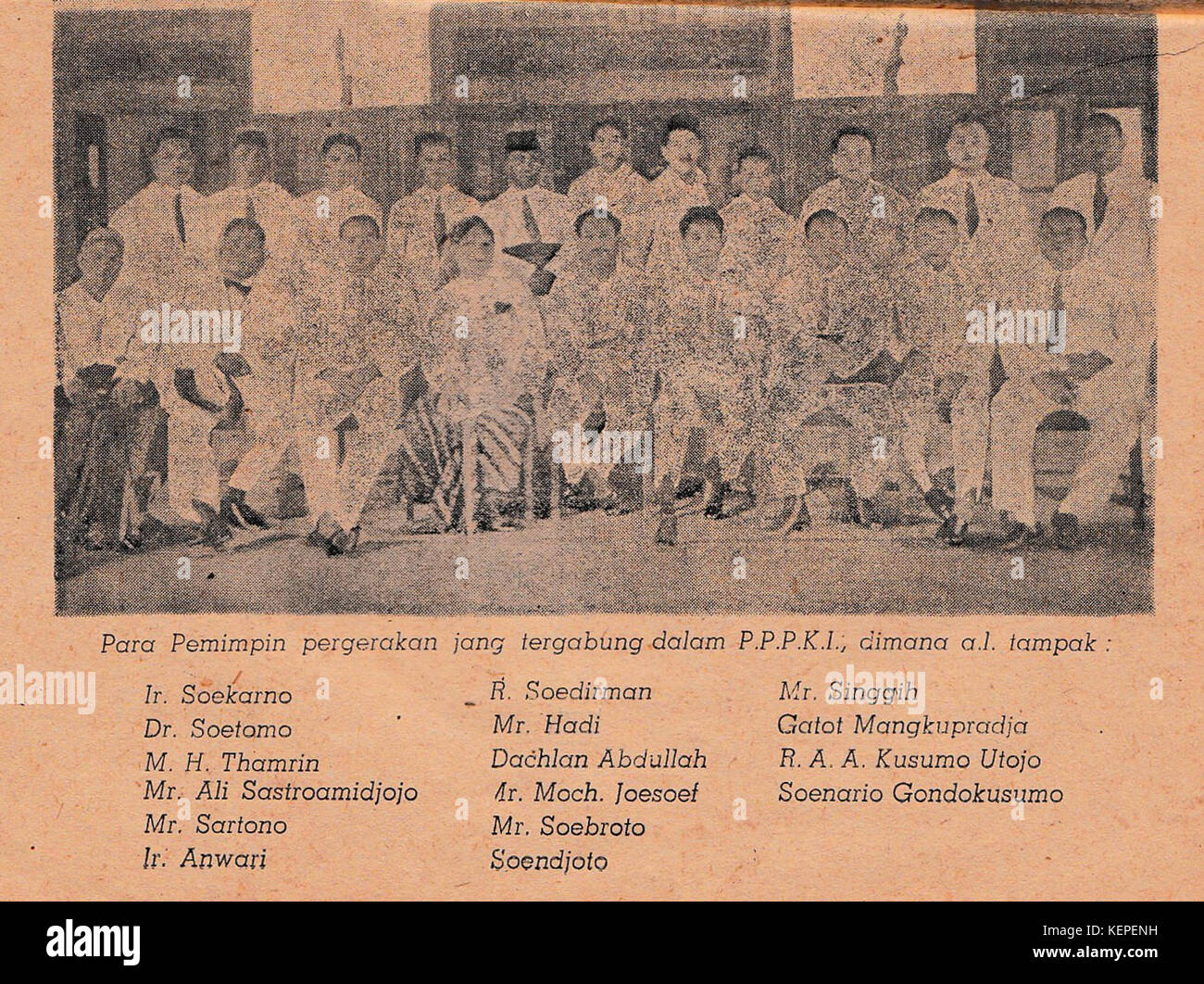 PPPKI, 20 Mei Pelopor 17 Agustus, p51 Stock Photo - Alamy