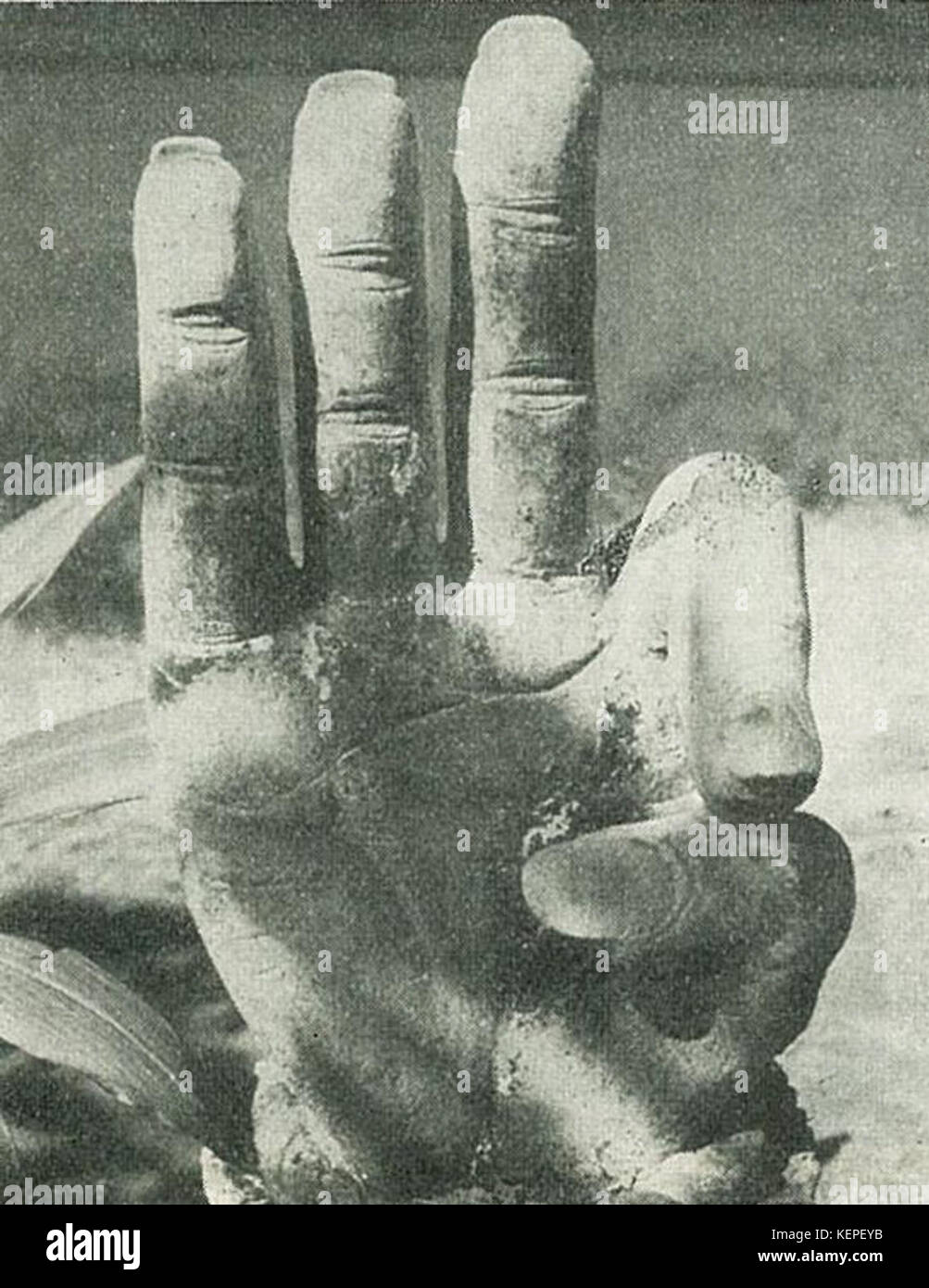 Stone hand, Bali The Isle of the Gods, p22 Stock Photo - Alamy